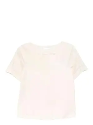 SUSANNE BOMMER Short Sleeve Blouse - Neutrals