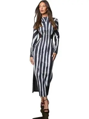 Coast Muse Printed Maxi Dress - Mono