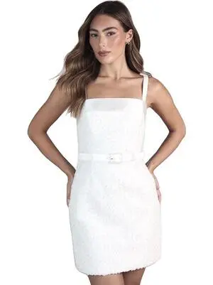 Coast Strappy Embellished Mini Dress - Ivory
