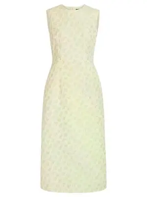 Simone Rocha Floral Print Dress - Neutrals