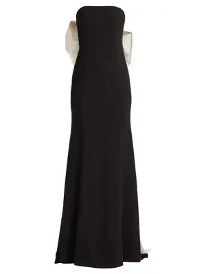 Tadashi Shoji Bow Strapless Gown - Black