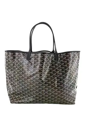 Goyard Saint Louis Coated Canvas Gm Tote Bag - Black