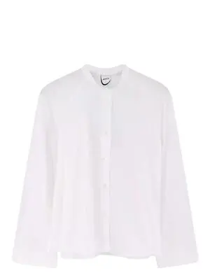 Aspesi Cropped Button-up Shirt - White
