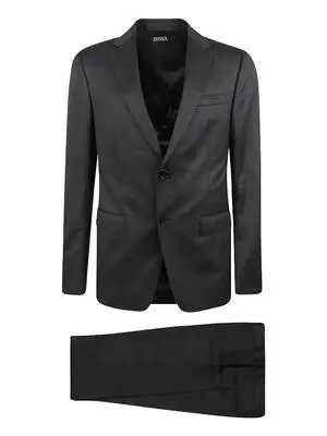 Zegna Pinstripe Suit - Grey