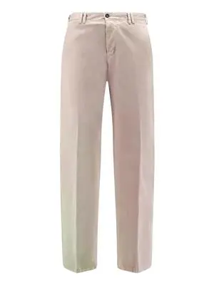 PT TORINO Belt-loops Double-pocket Trousers - Neutrals