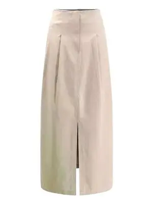 R2W Pleated Skirt - Neutrals