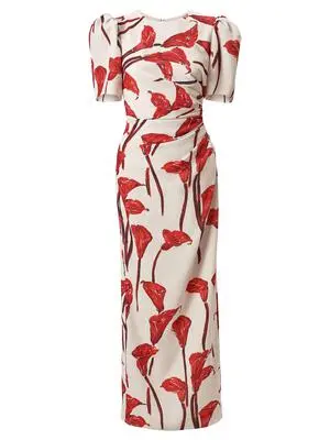 Carolina Herrera Calla Lily Ankle-length Dress - Print
