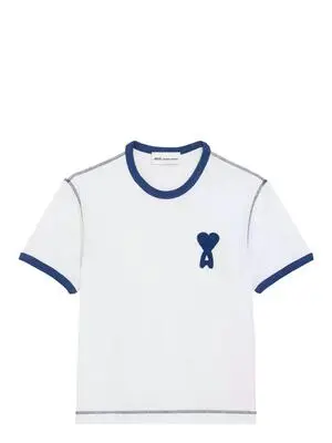 AMI Paris AMI Paris Ami De Coeur Crochet Patch T-Shirt White