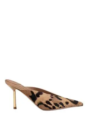 LE SILLA Clivage Leopard-Print Mules Neutrals