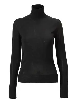 CAROLINA HERRERA Signature Merino Silk Turtleneck Sweater