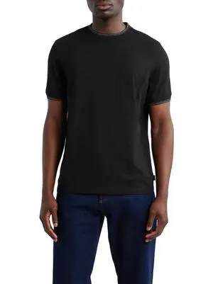 Paul Smith Sport Stripe Tipped Cotton T-shirt - Black