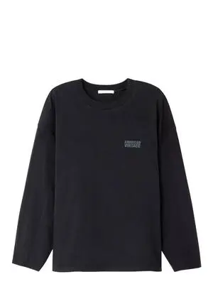 American Vintage Gixy Long-Sleeve T-Shirt Black