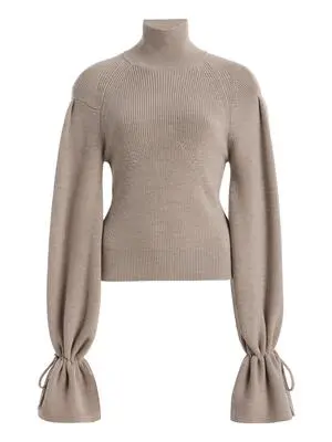 Ulla Johnson Knitted Wool Pullover - Light Grey