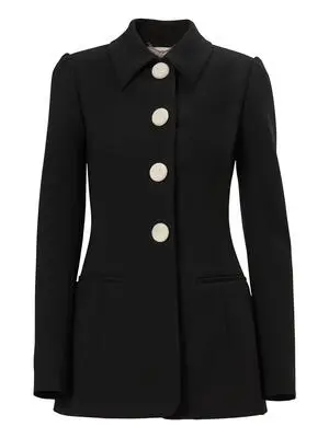 CAROLINA HERRERA Bi-Stretch Wool Tailored Jacket