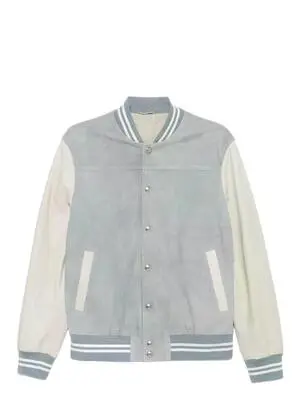 Eleventy Striped Trim Jacket Blue