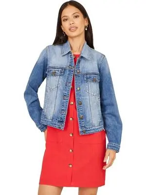 YUMI Yumi Washed Denim Jacket Blue