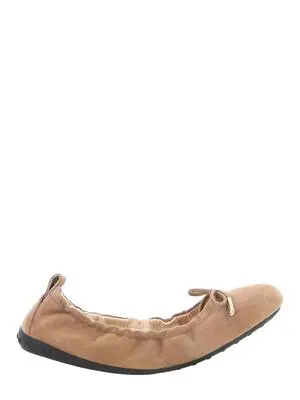 TOD'S Suede Ballerina Shoes - Brown
