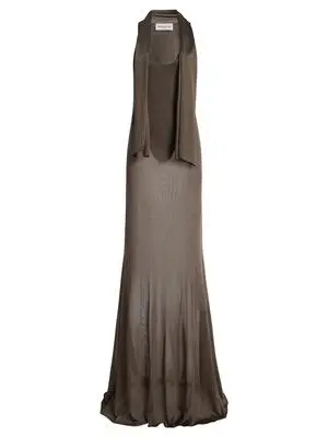 BRANDON MAXWELL Siena Scarf-Detailed Gown