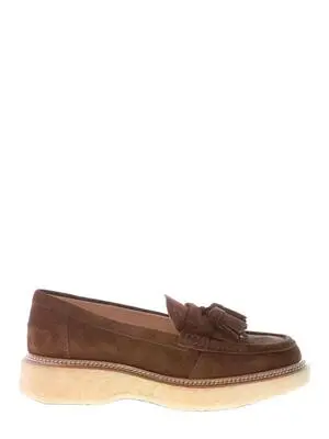 TOD'S Suede Loafers - Brown