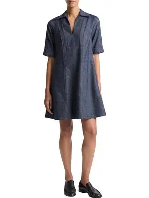 Vince Denim A-line Dress - Indigo