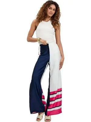 Trina Turk Trina Turk Lanay Pant - Color Block Wide Leg Multi