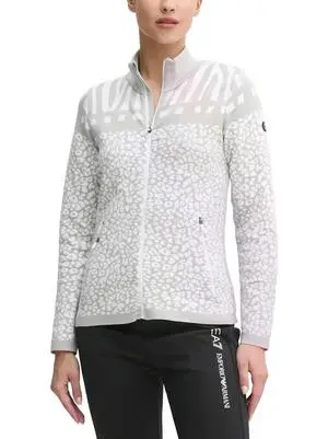 NEWLAND Animal Print Zipped Jacket - Grey