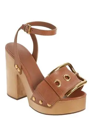 Dolce & Gabbana Ankle Strap Platform Sandals - Cuoio
