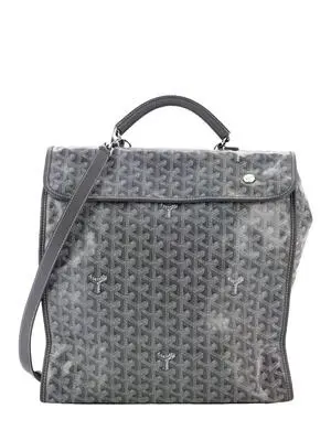 Goyard Saint Leger Coated Canvas Backpack - Grey