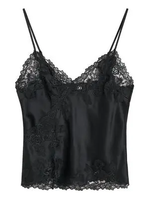 BY MALENE BIRGER Madeleine Satin Top Black