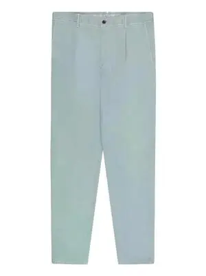 SLOWEAR Tapered Fit Cotton Trousers - Blue