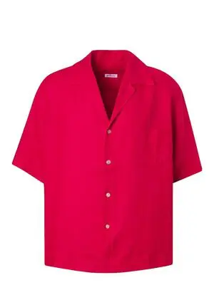 Kiton Linen Shirt - Red