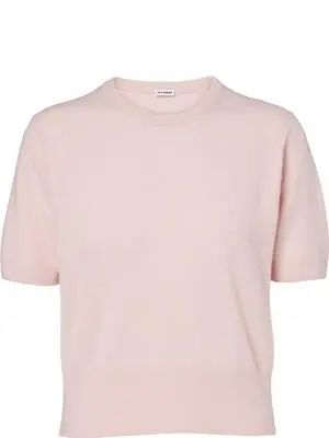 JIL SANDER Cropped Wool And Cashmere Sweater - Pink