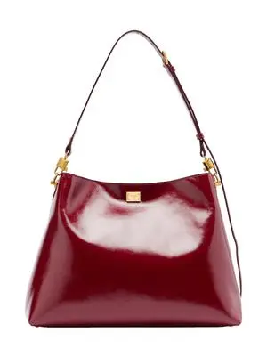 Dolce & Gabbana Vittoria Large Leather Shoulder Bag - Red