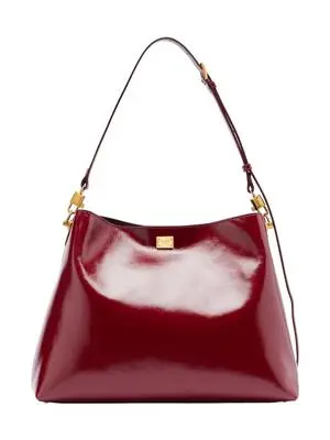 Dolce & Gabbana Vittoria Large Leather Tote Bag - Red