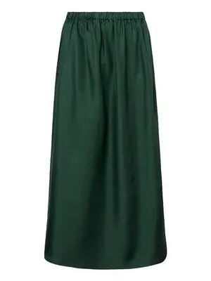 Asceno Roma Maxi Skirt - Green