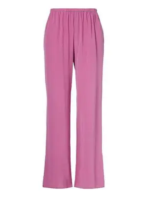 Asceno Loreto Wide-leg Silk Crêpe Pants - Pink