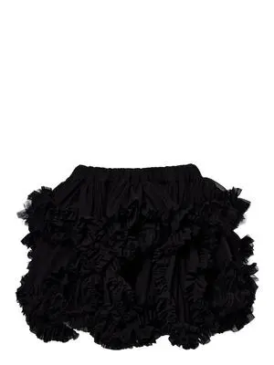 Noir Kei Ninomiya Tulle Mini Skirt - Black