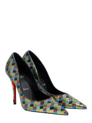 CHRISTIAN LOUBOUTIN Miss Z Sequined Pumps - Multicoloured