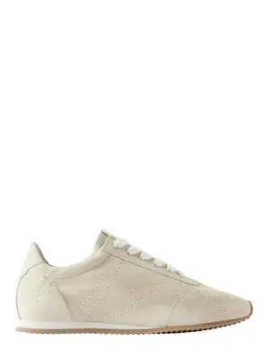 TOTEME Flex Suede Sneakers Gray