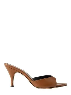 AeydĒ Samia Leather Mules - Brown