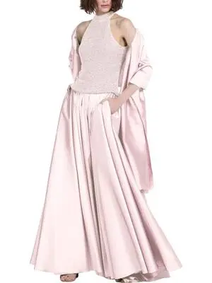EMILY SHALANT Taffeta Wrap Blush
