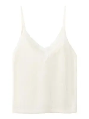 MANGO Lace Trim Camisole