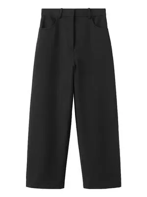 MANGO Crop Straight Leg Pants
