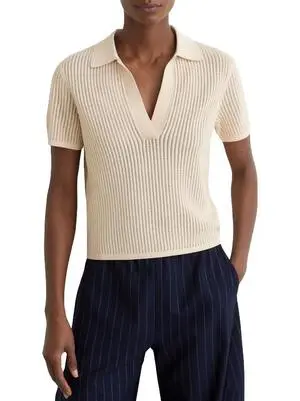 REISS Pippa Knit Polo