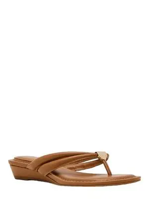 ANNE KLEIN Wedge Thong Sandal