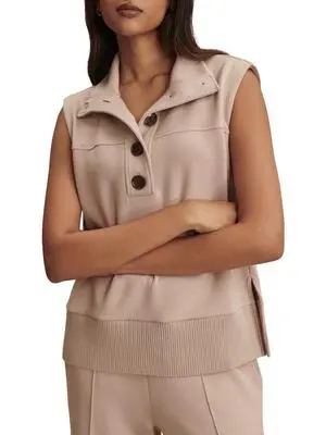 Varley Conall Sleeveless Top Mushroom