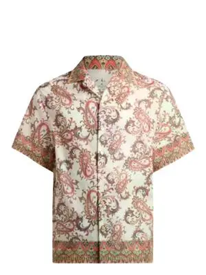 Etro Paisley Floral Shirt Neutrals