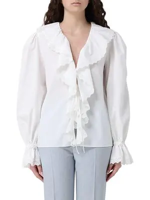 Alberta Ferretti Embroidered Shirt - White