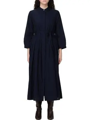 Max Mara Belted Midi Dress - Blue