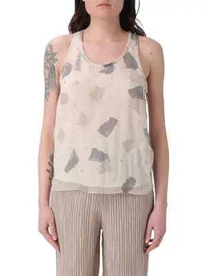 Emporio Armani Printed Silk Blend Top - Multicolor